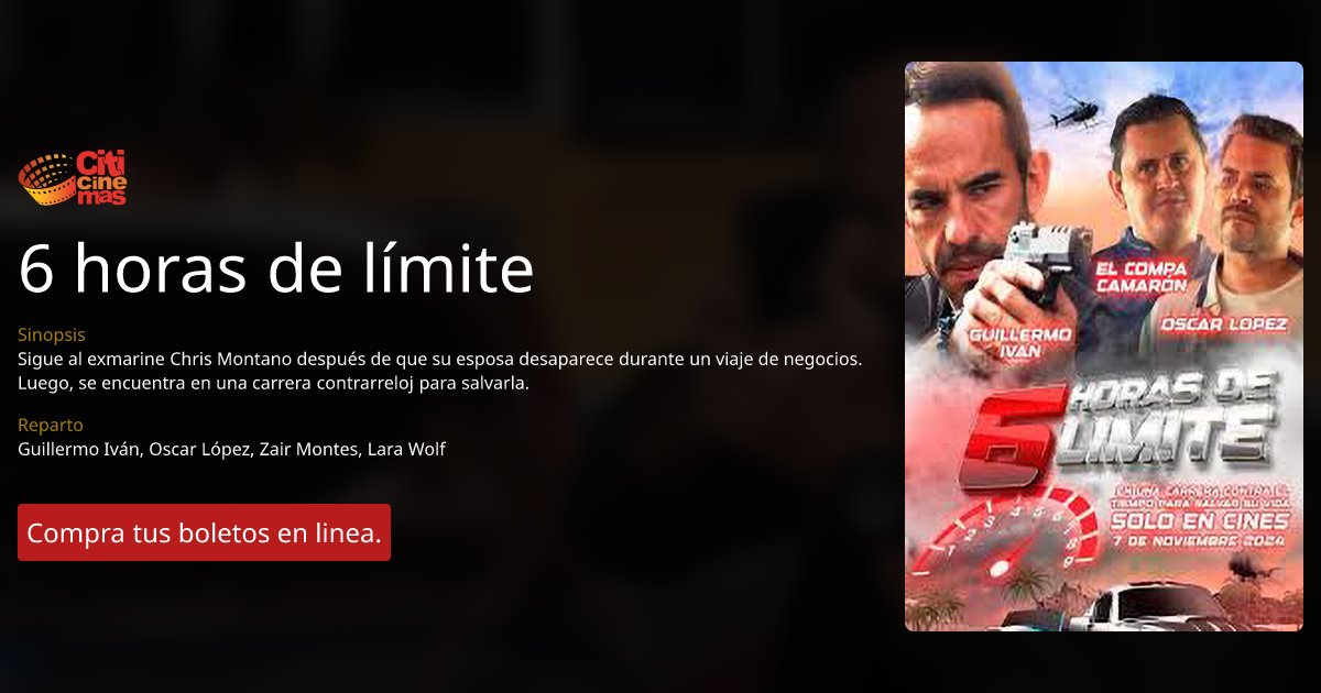 6 horas de límite | 05 de diciembre, 2025