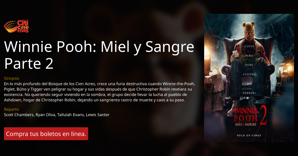 Winnie Pooh: Miel y Sangre Parte 2 | 14 de mayo, 2026